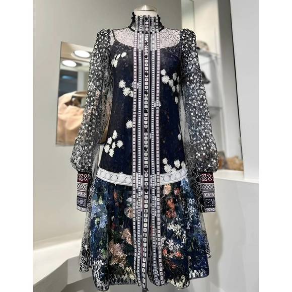 Byron Lars | Dresses | New Byron Lars Victorian Mini Dress In ...